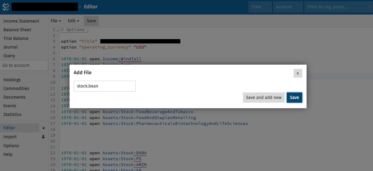Multi file For One Ledger Beancount io